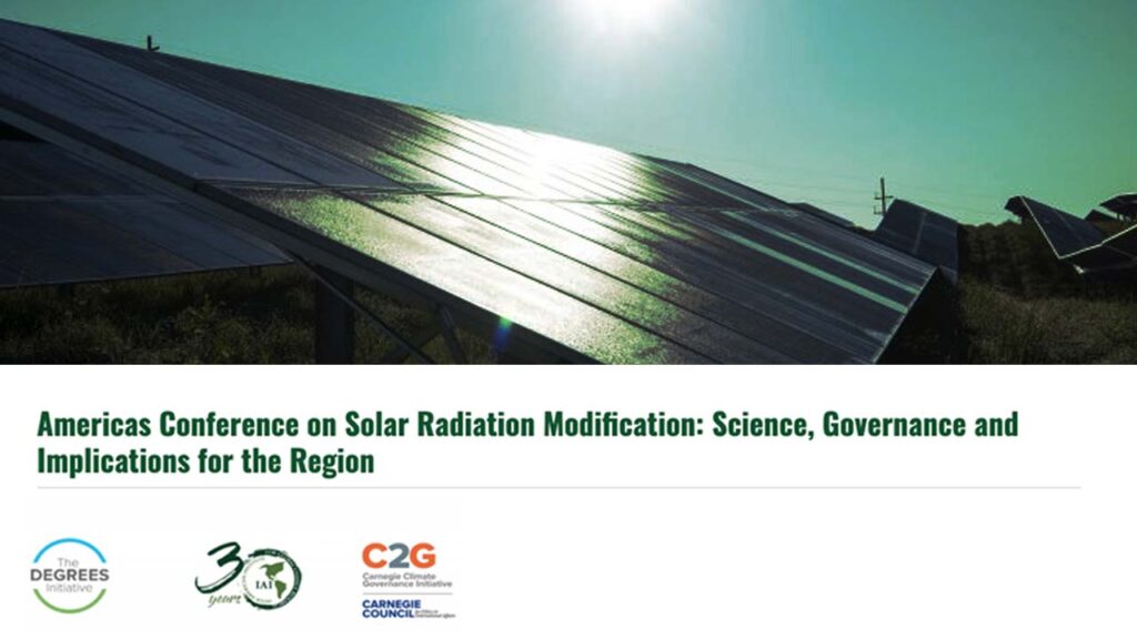 Americas Conference on Solar Radiation Modification to be held at The ...